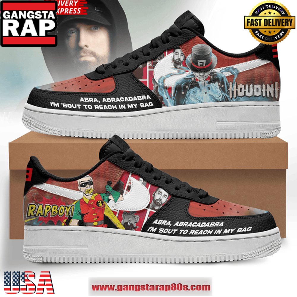 Eminem Houdini Slim Shady Is Back New Edition Air Force 1 Sneakers Shoes