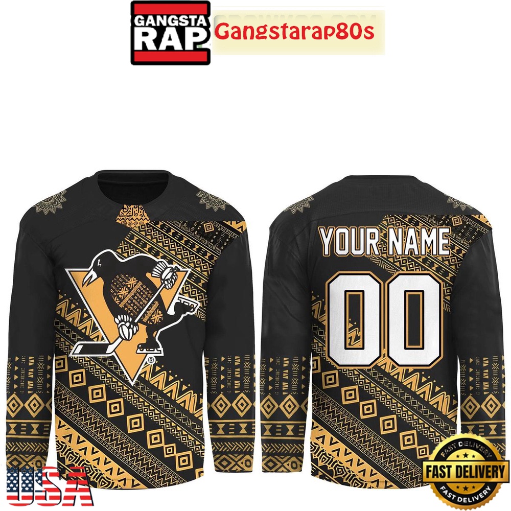 Pittsburgh Penguins 2026 Black History Month Custom Hockey Jersey