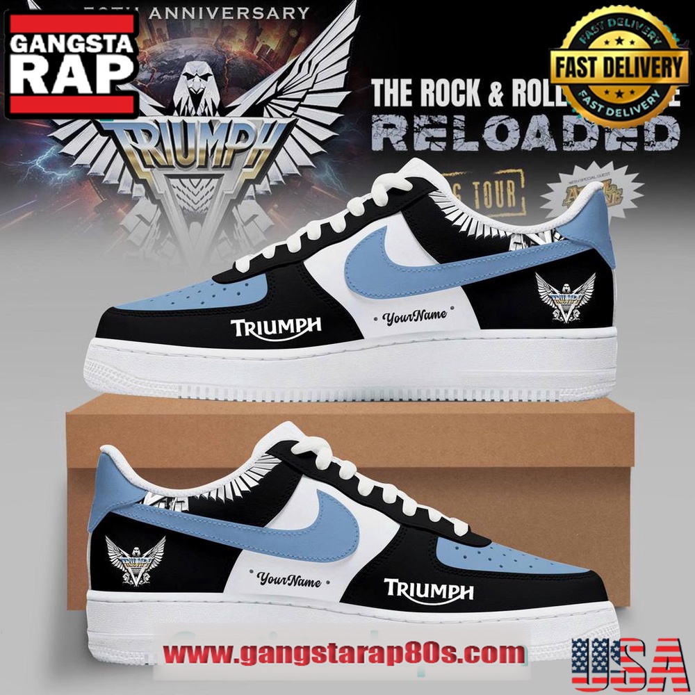 TRIUMPH - The Rock - Roll Machine Reloaded Tour 2026 Custom Air Force 1 ...